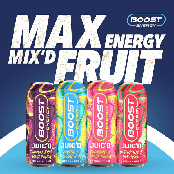 Buy Boost Energy Drink Juic'D 12 x 500ml PMP | London Supplements