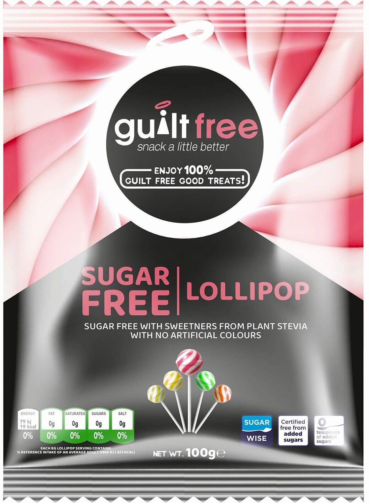 Buy GuiltFree Sugar Free Lollipop - Mixed | London Supplements