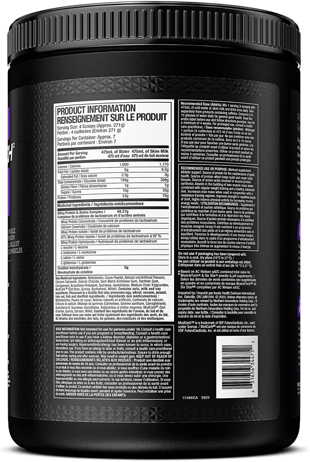 Buy MuscleTech 100% Mass Gainer 2.3kg | London Supplements