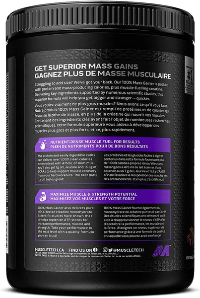 Buy MuscleTech 100% Mass Gainer 2.3kg | London Supplements