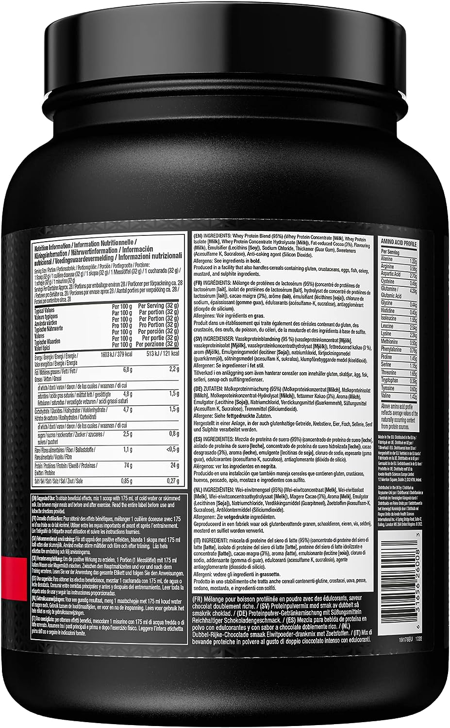 Buy MuscleTech Nitro Tech 100% Whey Gold 907-1020g | London – London ...