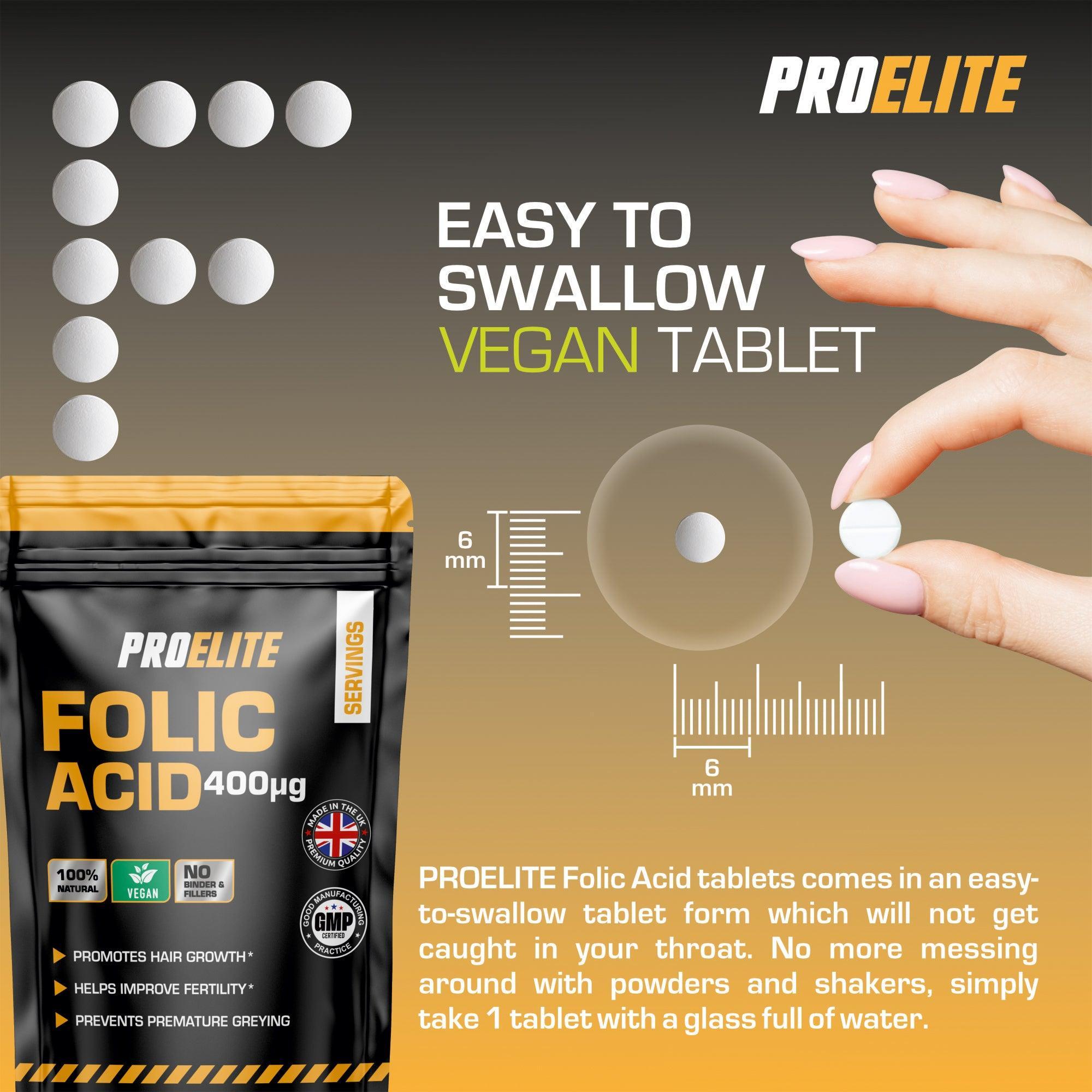 Buy PROELITE Folic Acid Tablets | London Supplements