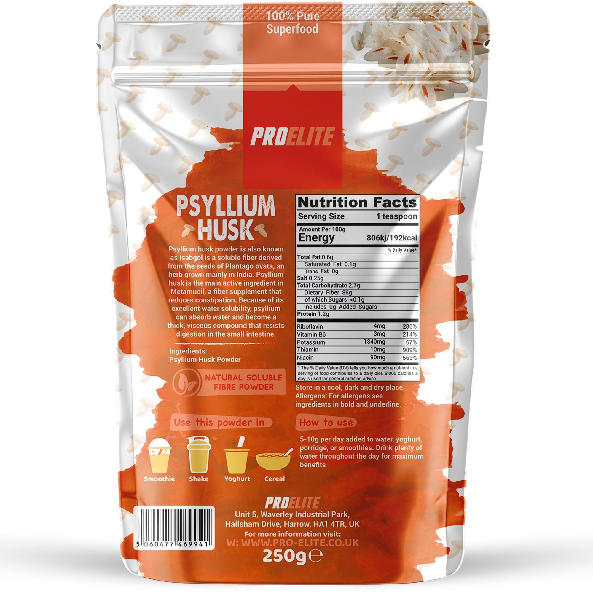 PROELITE Psyllium Husk Powder – London Supplements