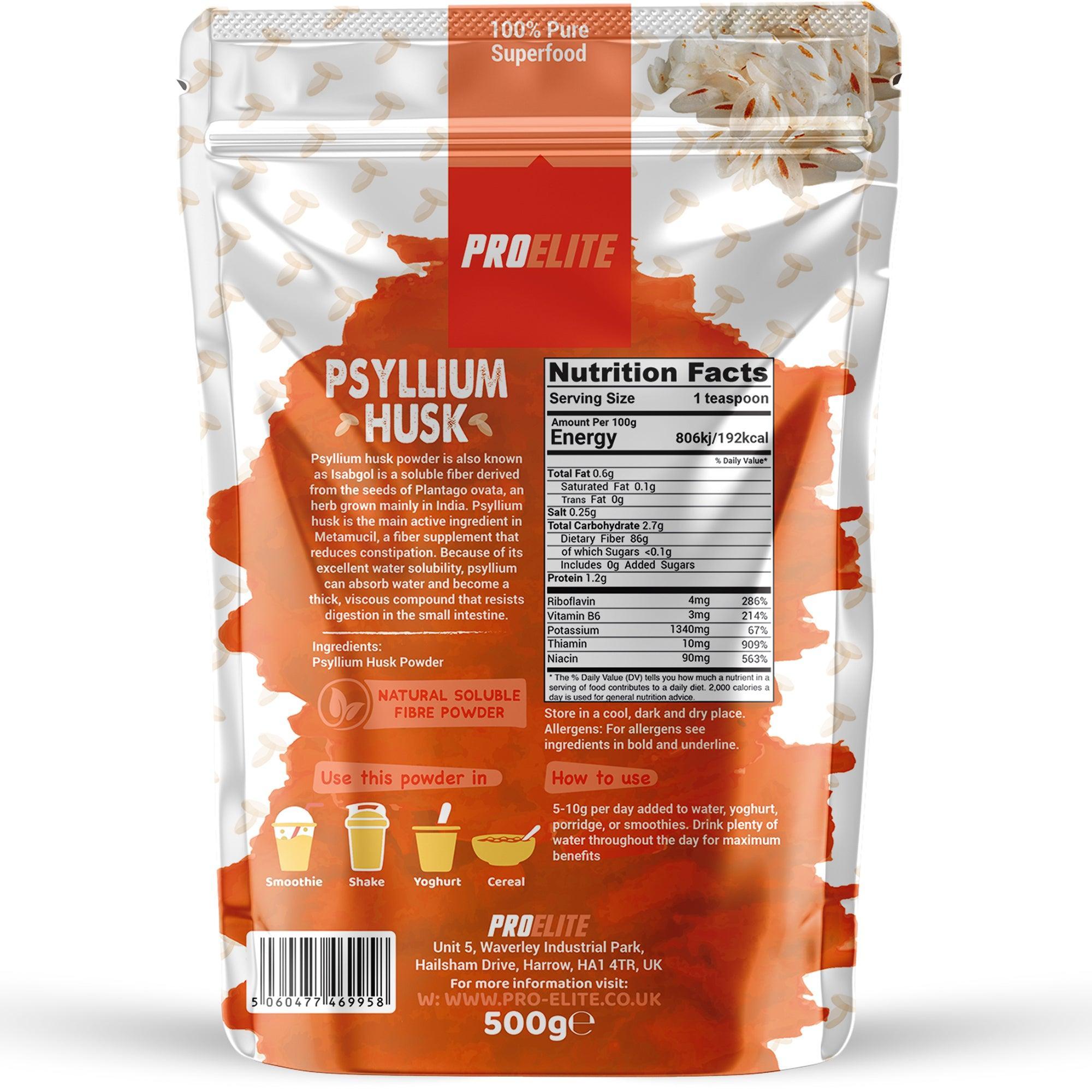 PROELITE Psyllium Husk Powder – London Supplements