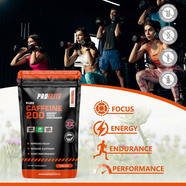 Buy Pro-Elite Caffeine Vegan Tablets | London Supplements