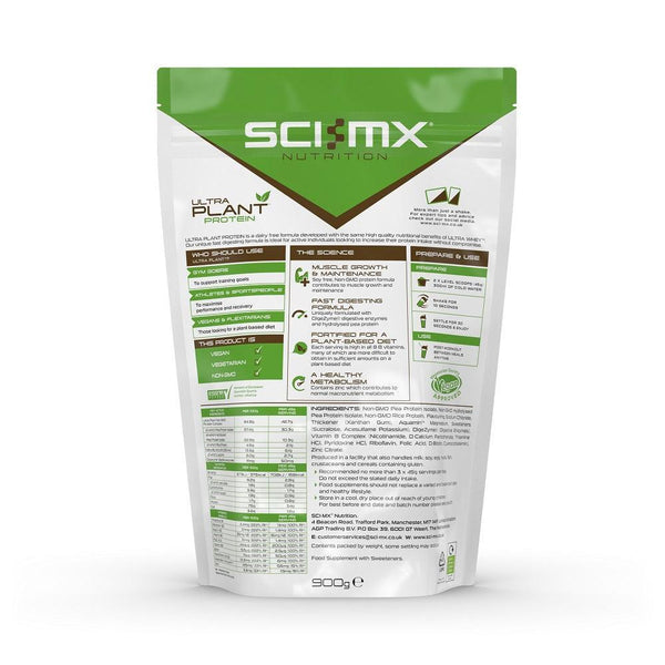 Buy Sci-Mx Nutrition Ultra Plant Protein 900g | London Supplements