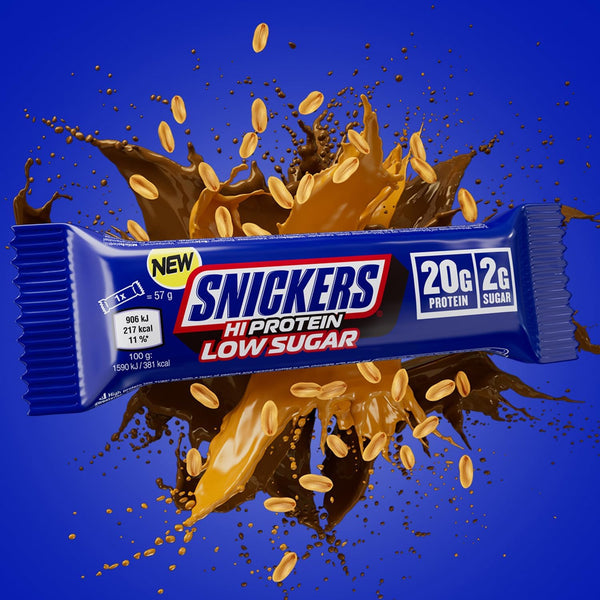 Buy Snickers Hi Protein Low Sugar Bar 12x57g | London Supplements