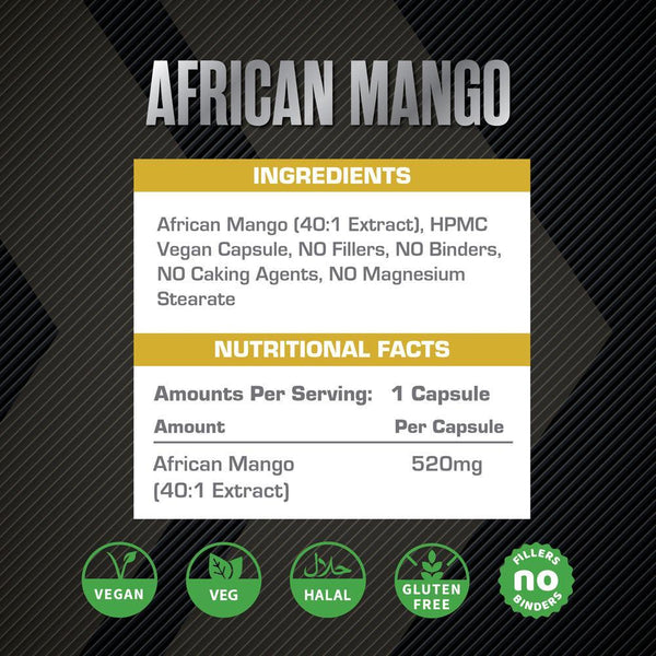 Buy XCelerate Nutrition African Mango Capsules | London Supplements