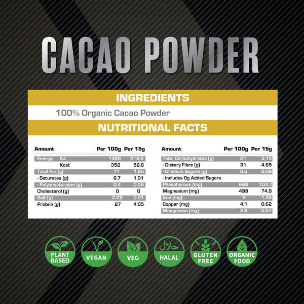 Buy XCelerate Nutrition Cacao Powder | London Supplements