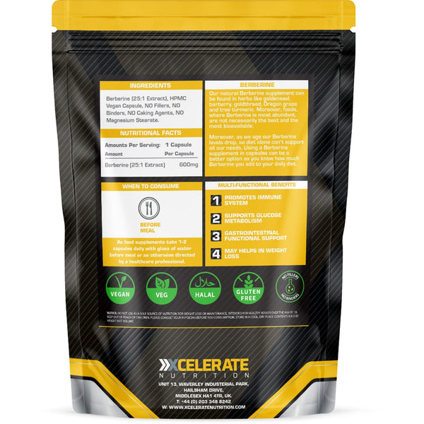Buy Xcelerate Berberine Capsules | London Supplements