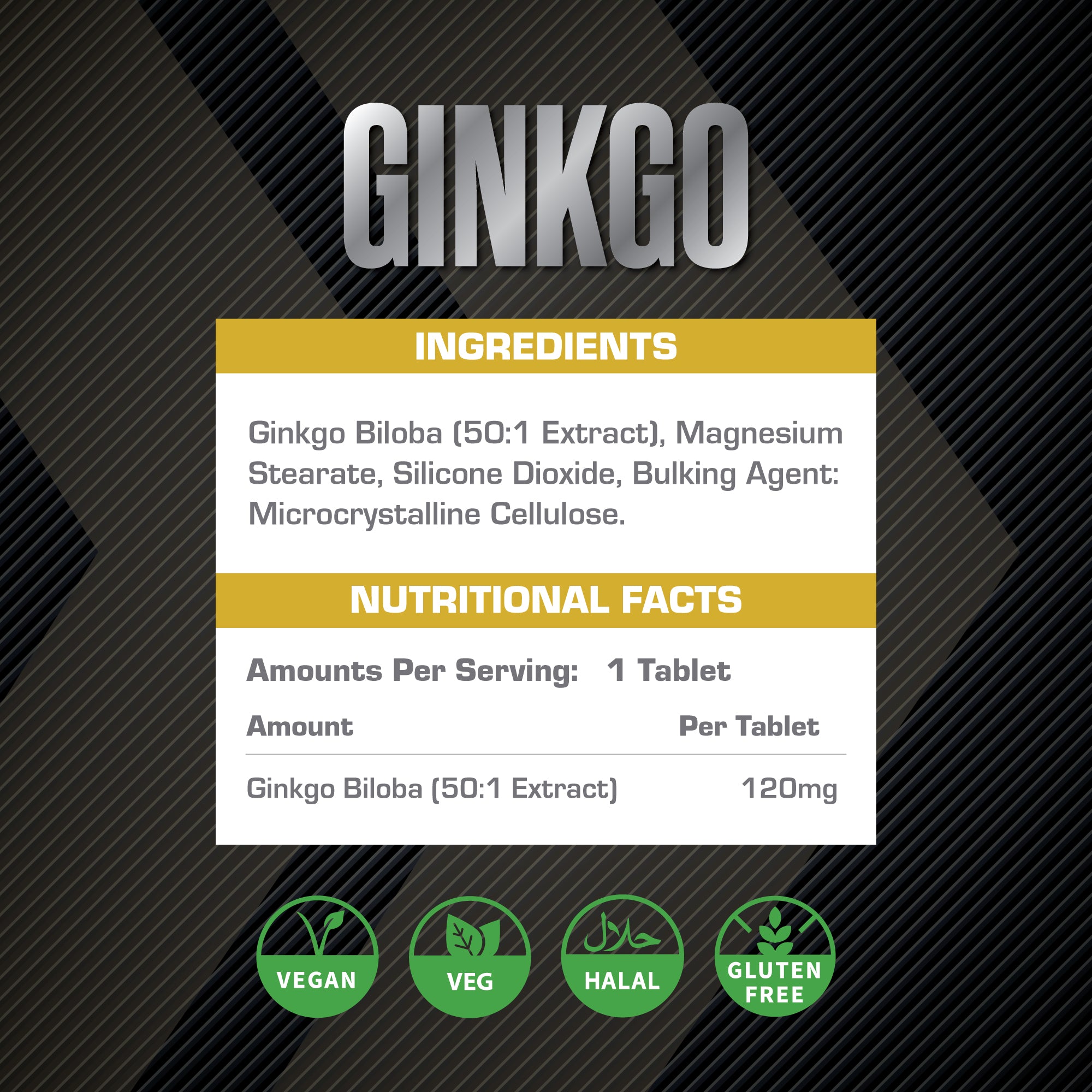 Buy Xcelerate Ginkgo Biloba Tablets | London Supplements